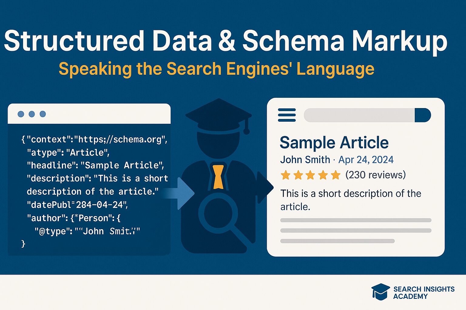 Structured Data And Schema Markup Speaking The Search Engines Language Search Insights Academy